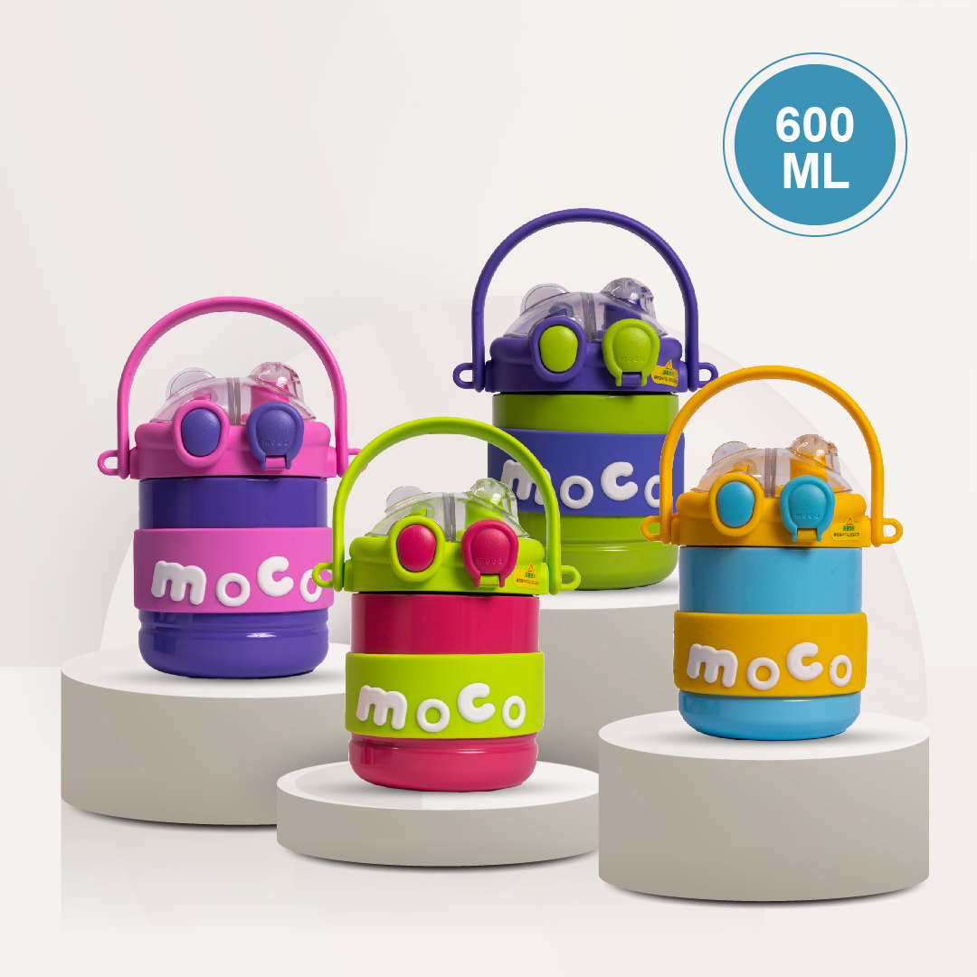 MOCO Spout + Sipper Vacuum Water Bottle (600ml) [Premium]
