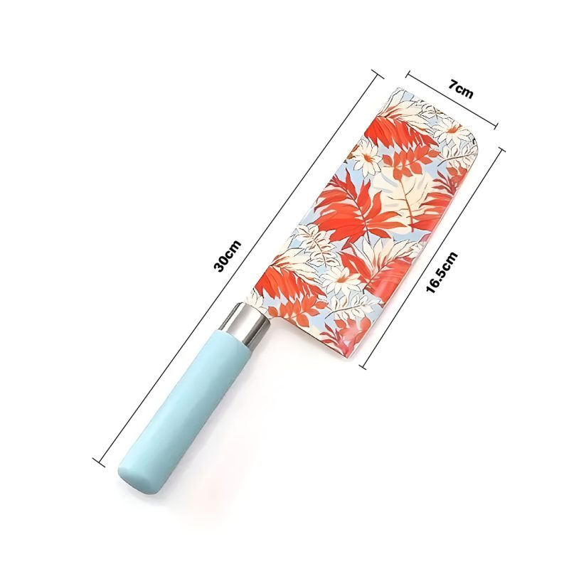 Printed Knife and Kitchen Set (4Pcs) | Peeler, 2Knives & Scissor